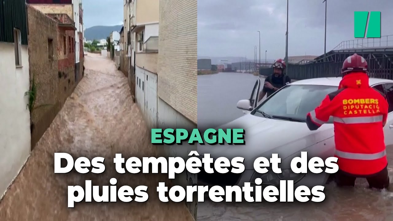 En Espagne, la « Dana » provoque des pluies torrentielles, les ...