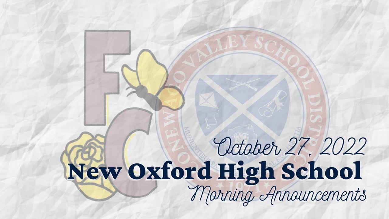 10/27/22 NOHS Morning Announcements - YouTube