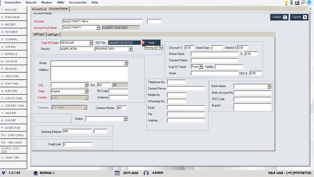 ACCOUNT MASTER OPENING - YouTube