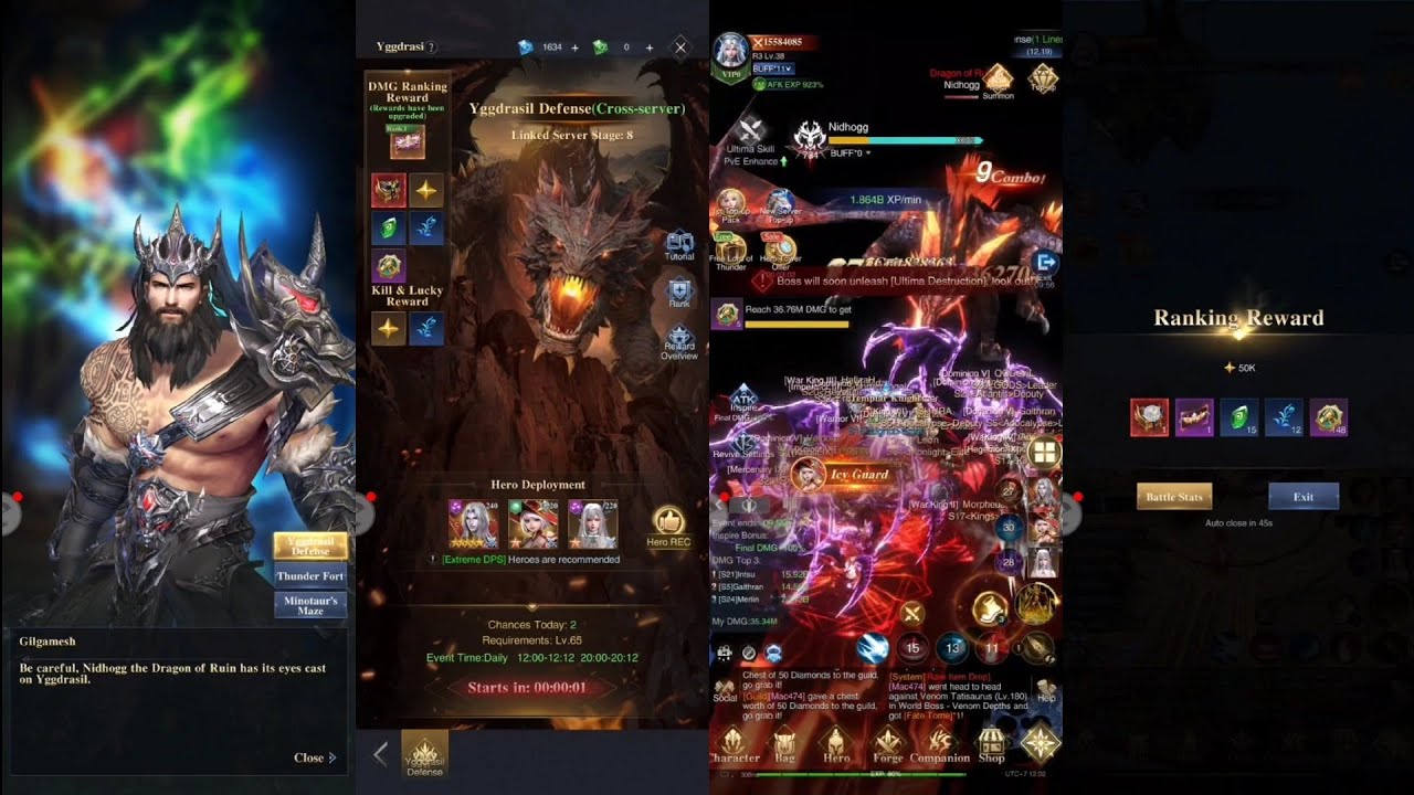 Devil Athena: Dark Olympus Gameplay Walkthrough Yggdrasil Defense Rank ...