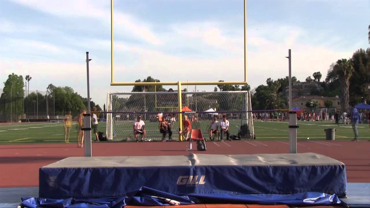 2013 Track - Varsity Girls' High Jump at League Finals - YouTube