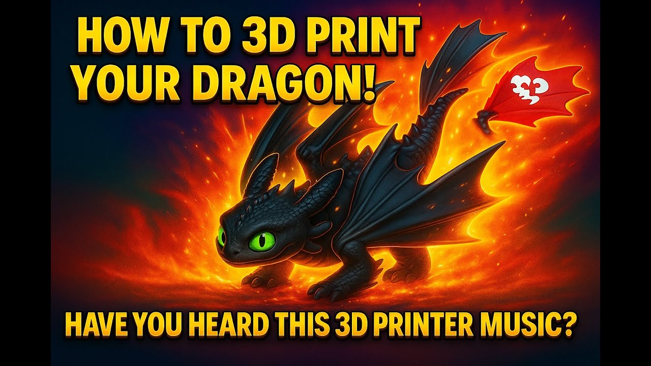 LIVE 3D PRINT – Toothless Dragon from How to Train Your Dragon on Bambu ...
