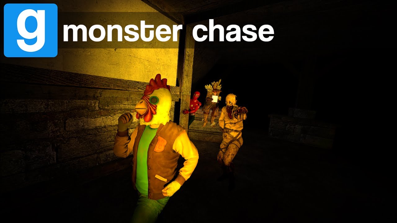 Gmod Monster Chase Funny Moments | Amnesia & Screams! - YouTube