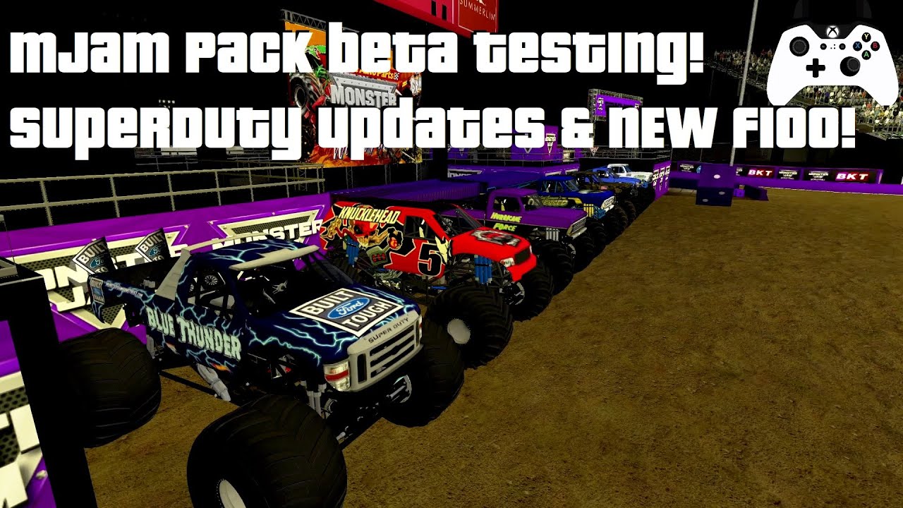 BeamNG.Drive Monster Jam: MJam Pack Beta Testing; NEW F100 + Blue ...
