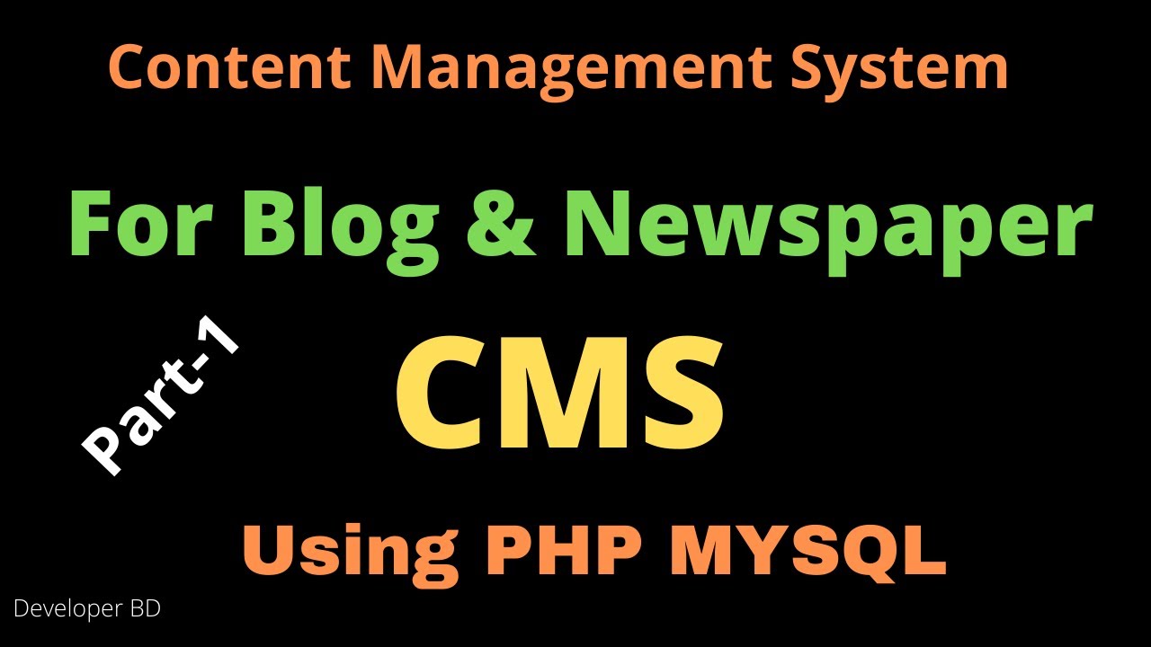 How to Create Content Management system(CMS) in PHP-Blog Website-Part ...