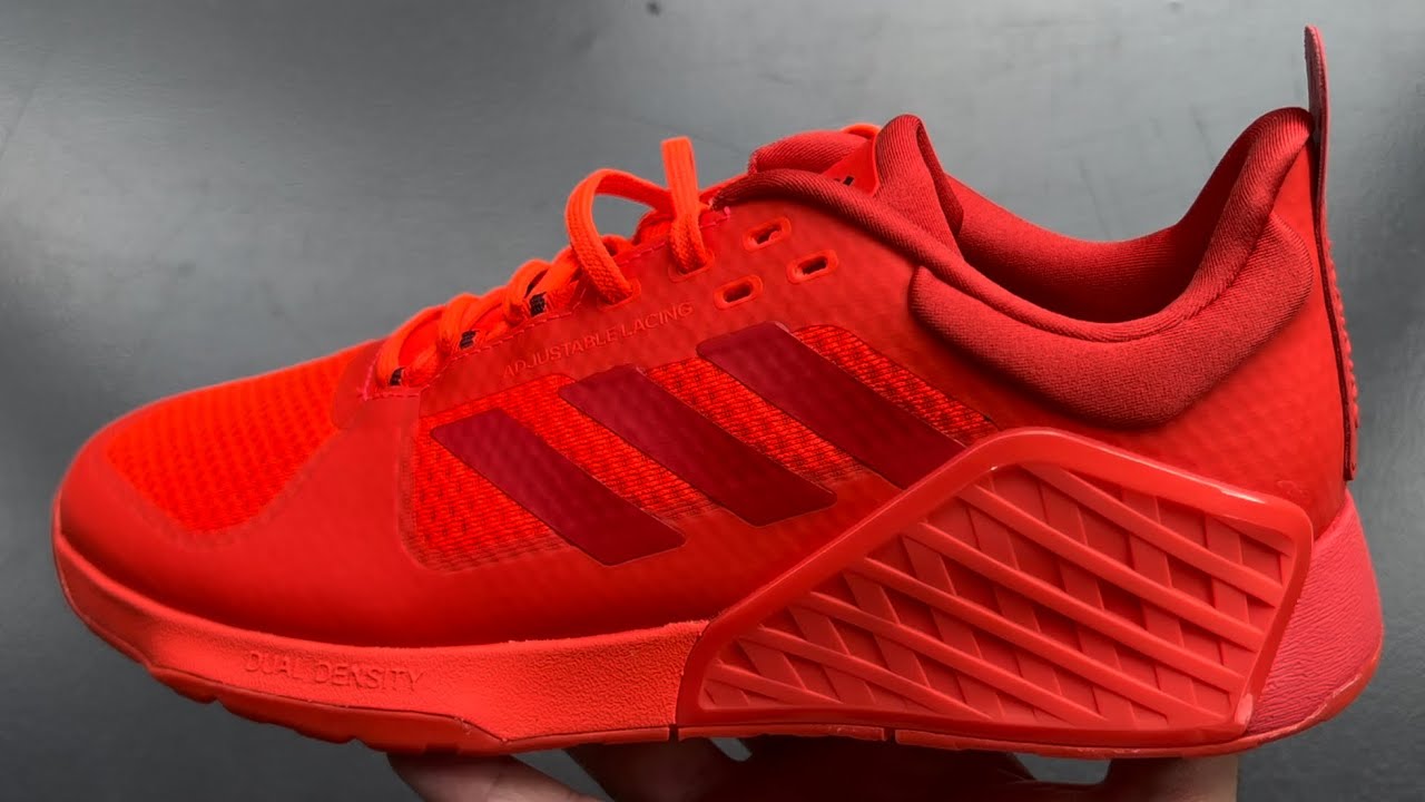 Adidas Dropset 2 Trainer Red Training Shoes - YouTube