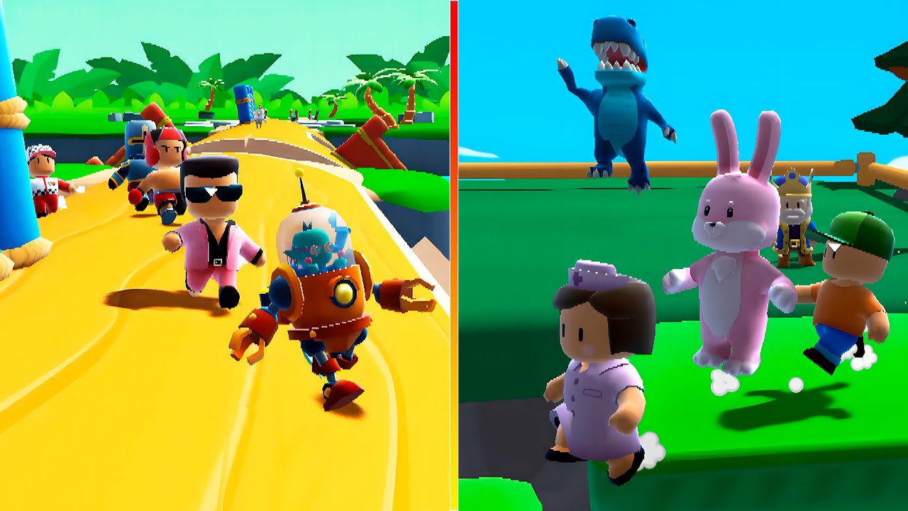 Stumble Guys | Stumble guys gameplay | Meow | Battle | Game - YouTube