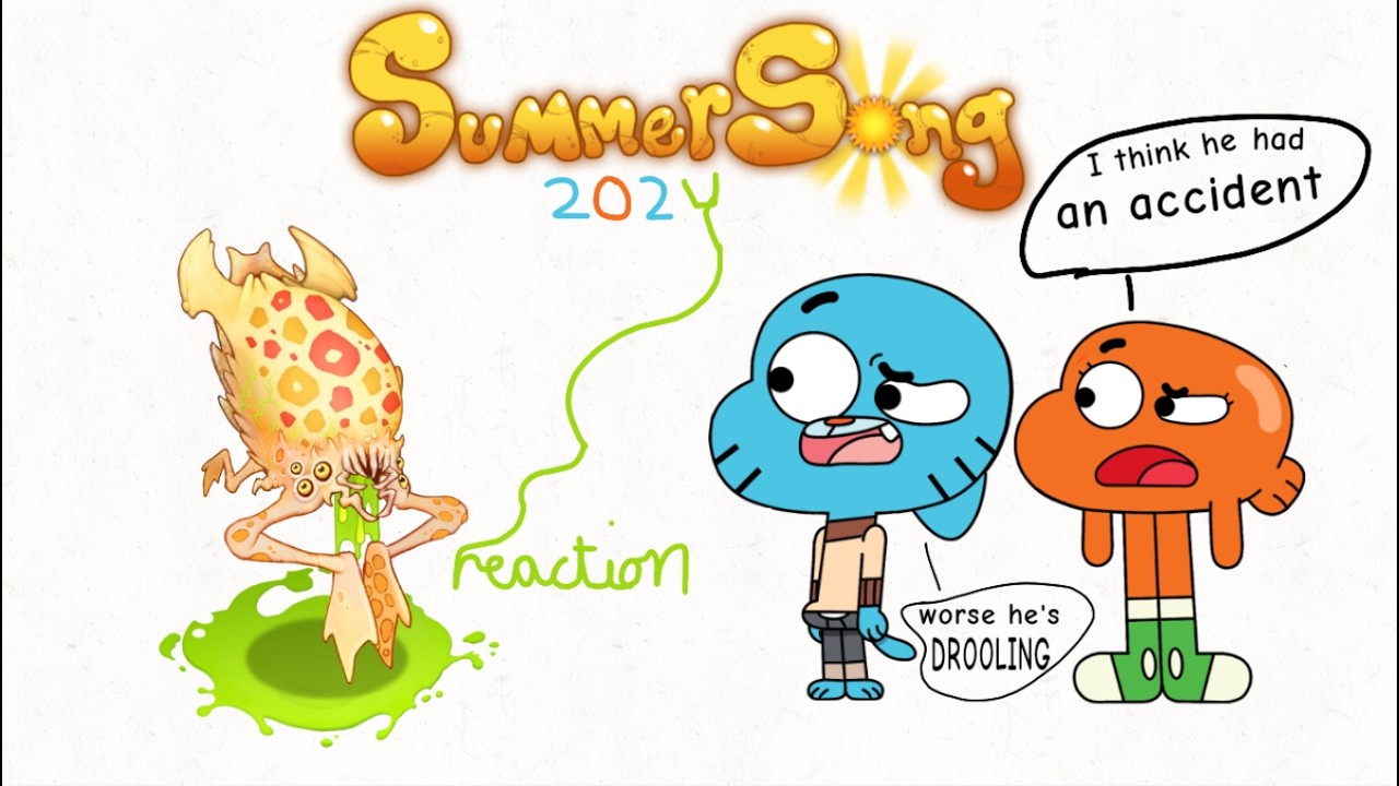 Gumball and Darwin react to the MSM Summer song trailer - YouTube