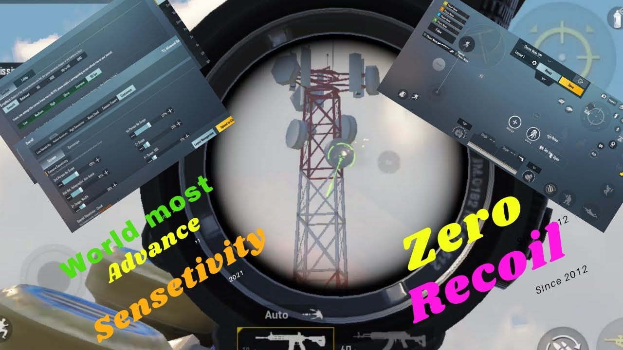 world most advance pubg mobile sensitivity gyro &no gyro | pro player ...