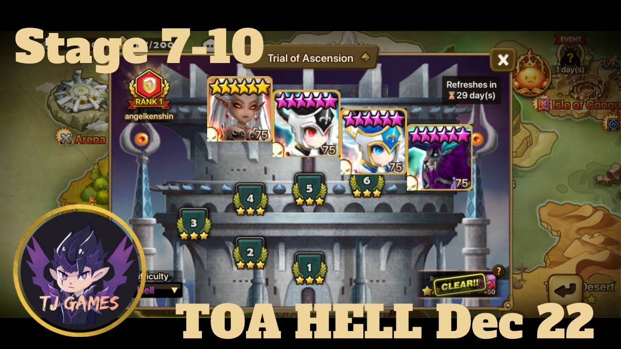 [TOA Hell Dec-2022] Stage 7-10 - YouTube