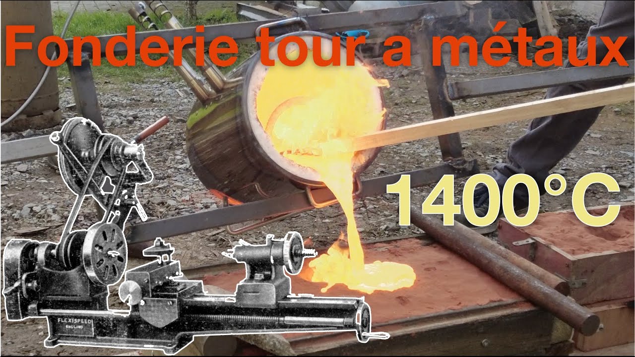 Fonderie Fonte Tour a métaux - YouTube