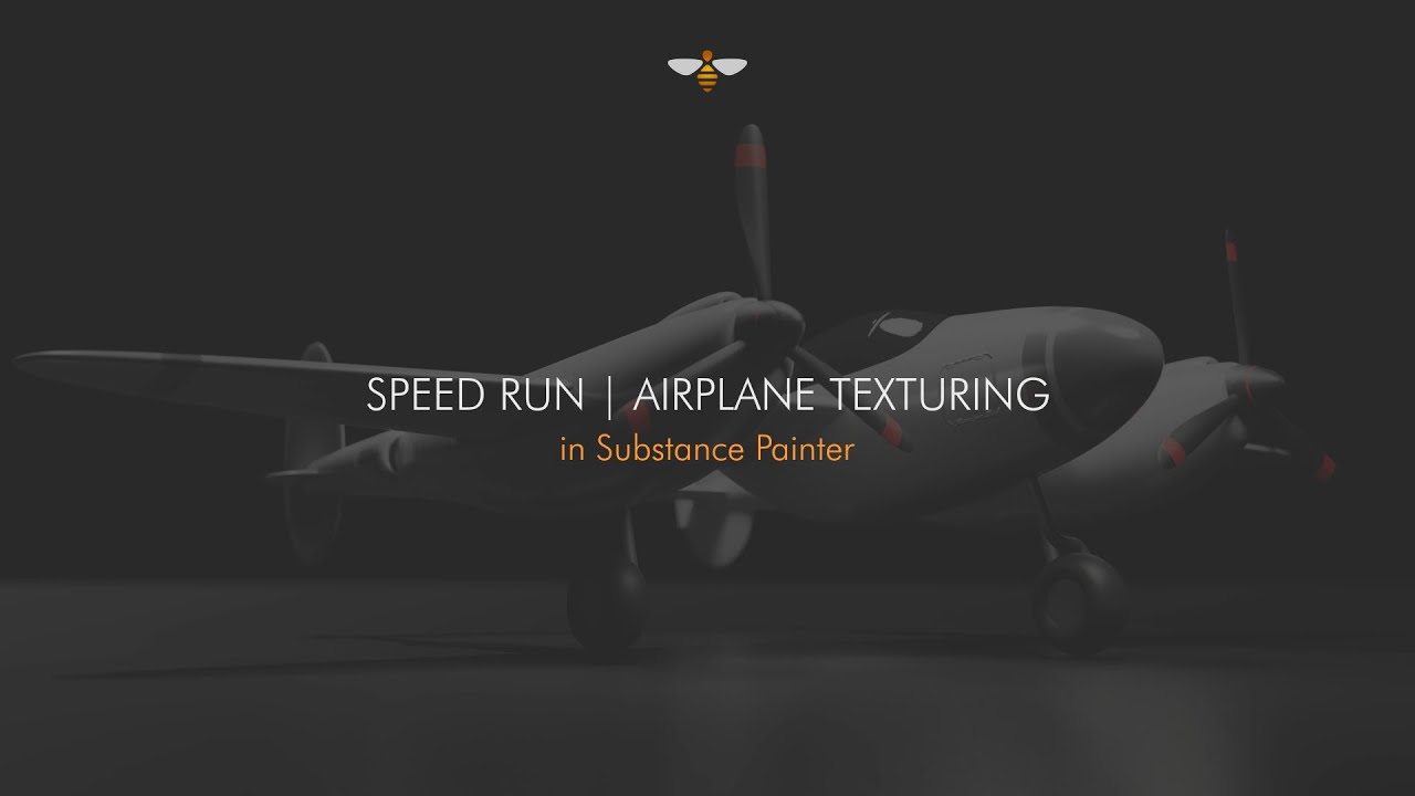 Speed Run | Airplane Texturing in Substance Painter - YouTube