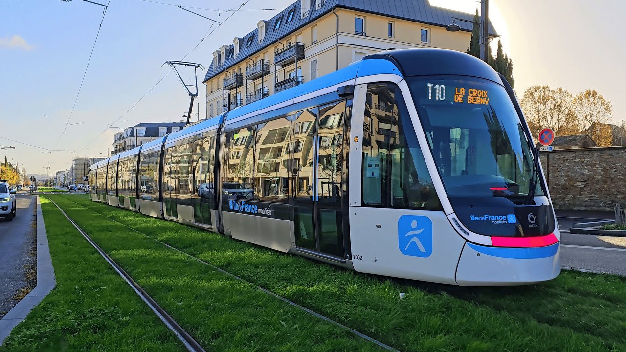Tram T10 Paris - Petit Châtenay - YouTube