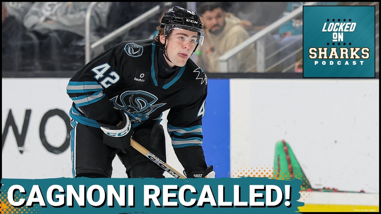 OVERDUE: San Jose Sharks Recall Luca Cagnoni to FIX the Power Play—What ...