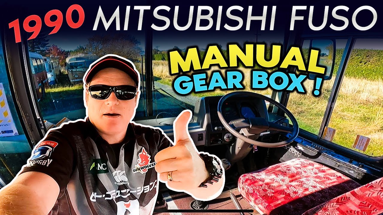 【1990 Mitsubishi Fuso】5 speed manual Gear changes!Cab Cam! - YouTube