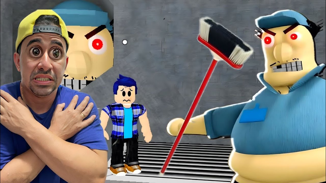 FUJA DO ZELADOR (Escape Evil Janitor Obby Roblox) - YouTube