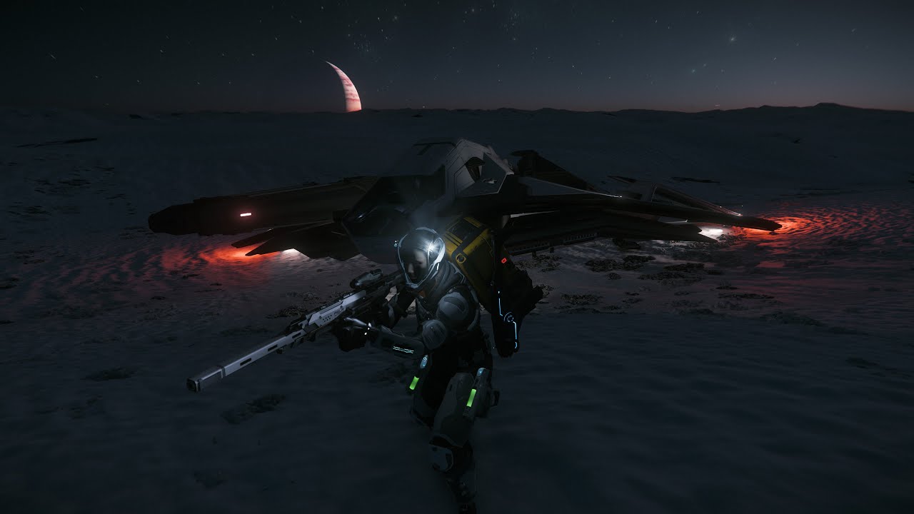 Star Citizen - ION MRT Extraction with a buggy - YouTube