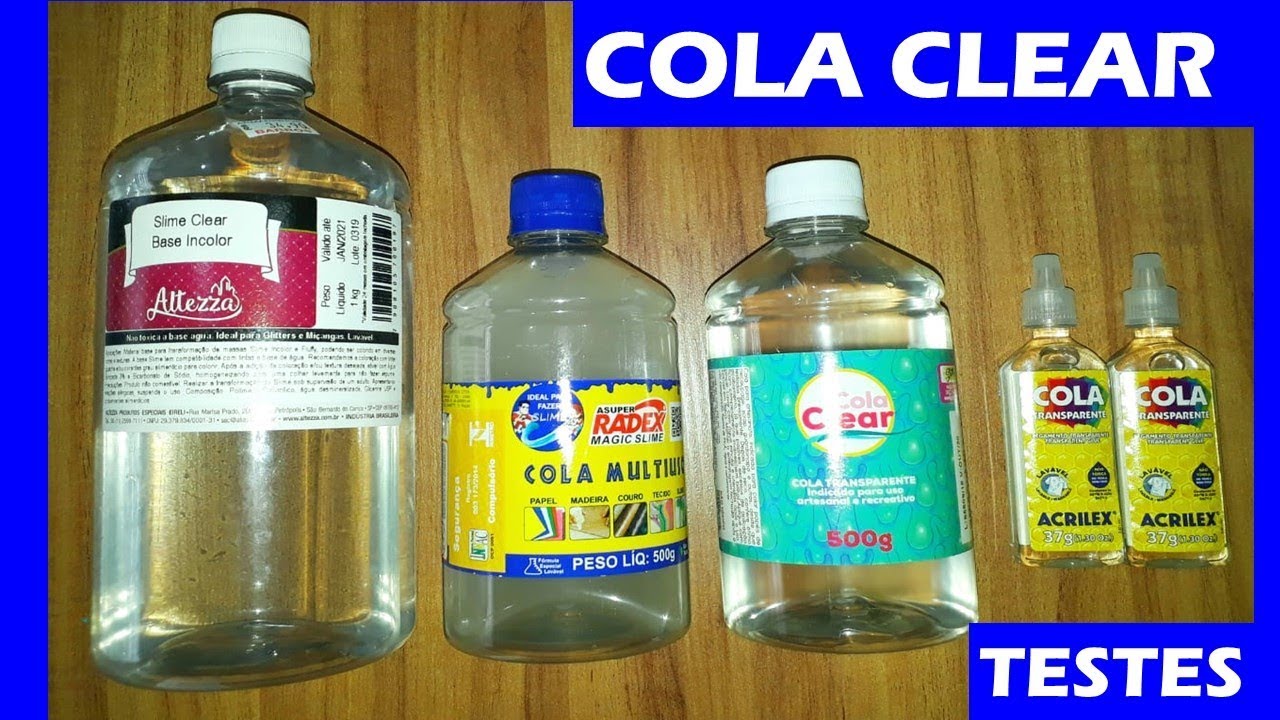 TESTANDO COLAS CLEAR.- QUAL É A MELHOR? - YouTube