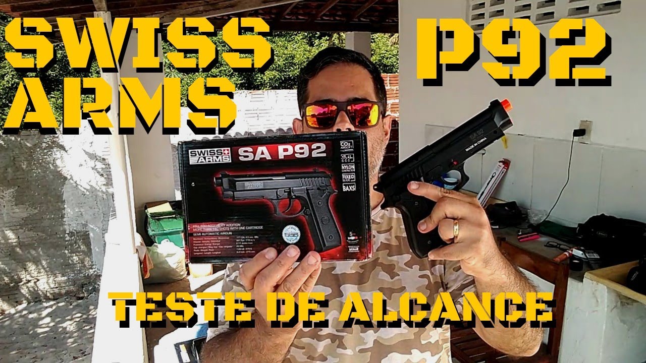 Airgun SA P92 GNB CO2 NYLON 4.5mm - YouTube