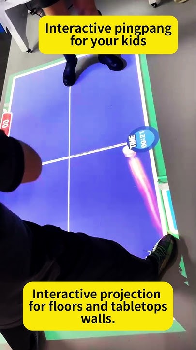 Engaging interactive projection games, ping pong for floors, walls, and tabletops. - YouTube