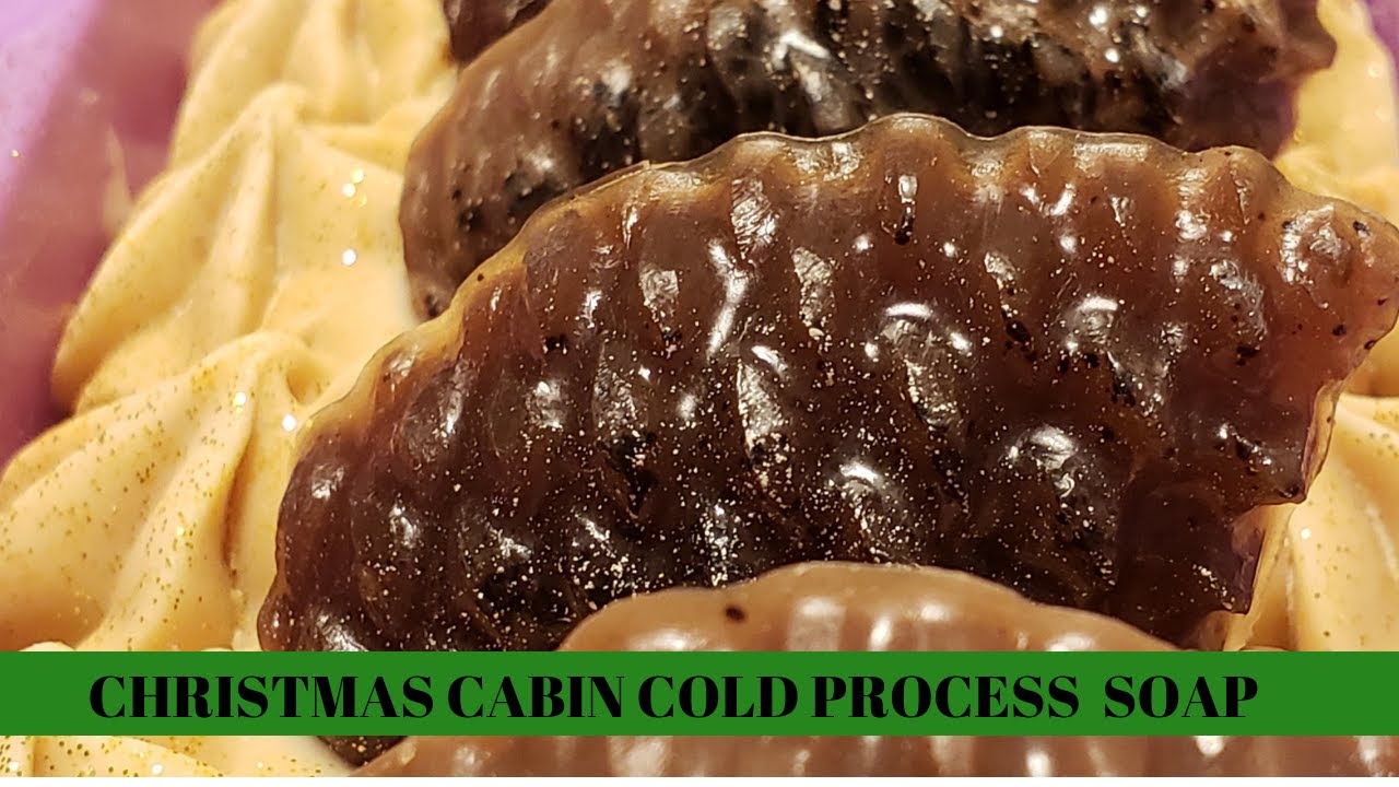 Making Christmas Cabin Cold Process Soap - YouTube