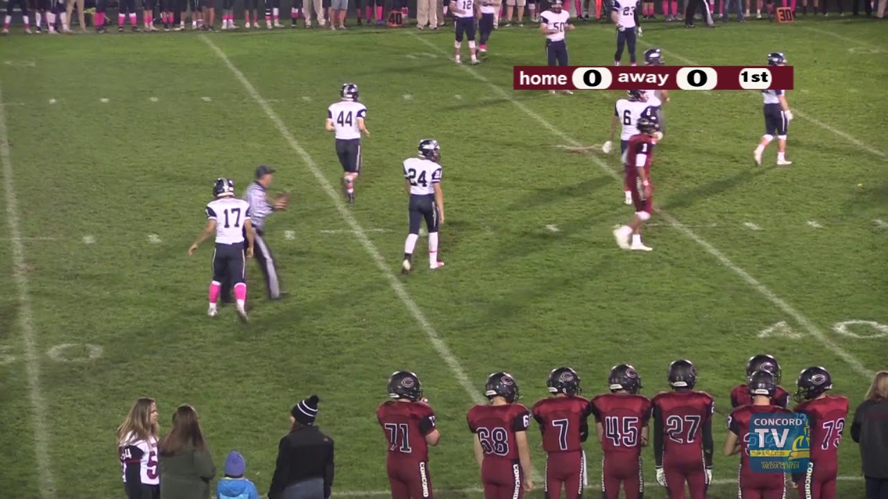 Concord High School Football vs Exeter 10/27/17 - YouTube