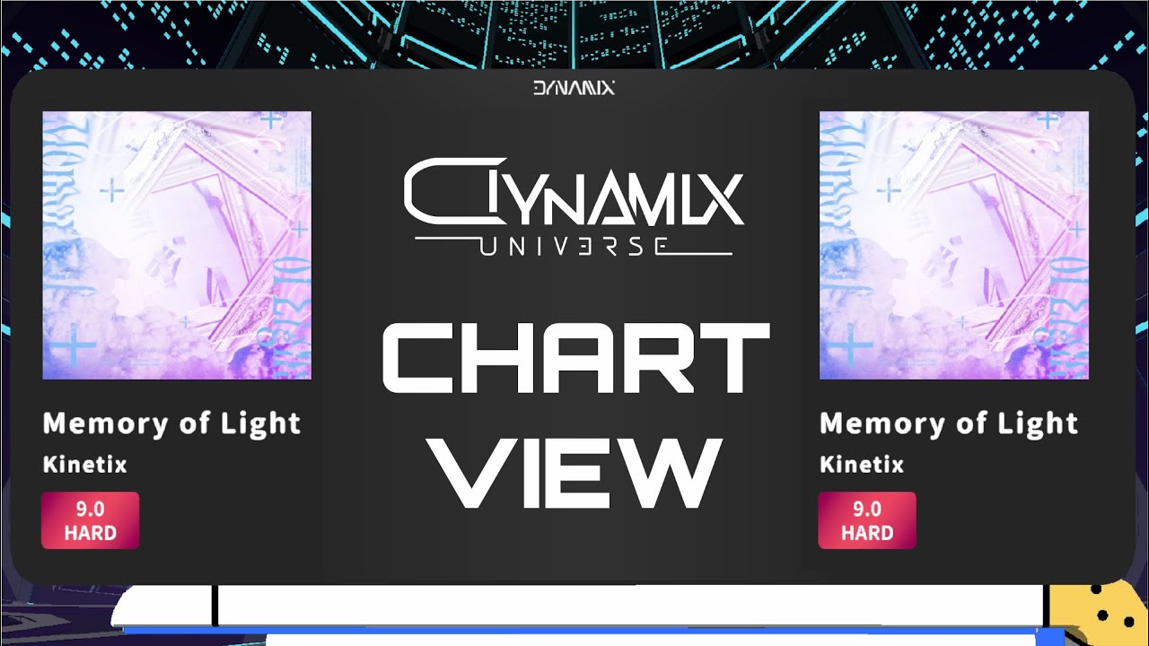 【Dynamix Universe】Memory of Light (Dynamix Edit) (HARD) Chart View 譜面演示 ...