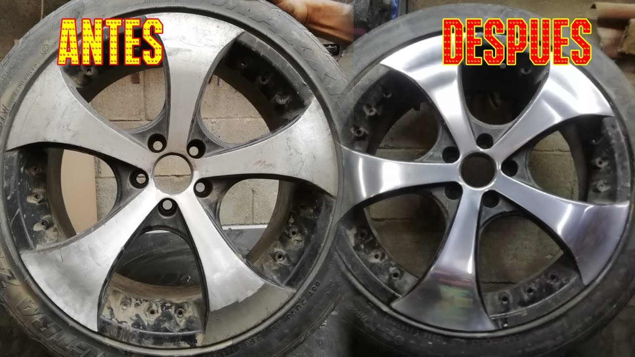 Pulir rines de aluminio fácil y muy económico - YouTube