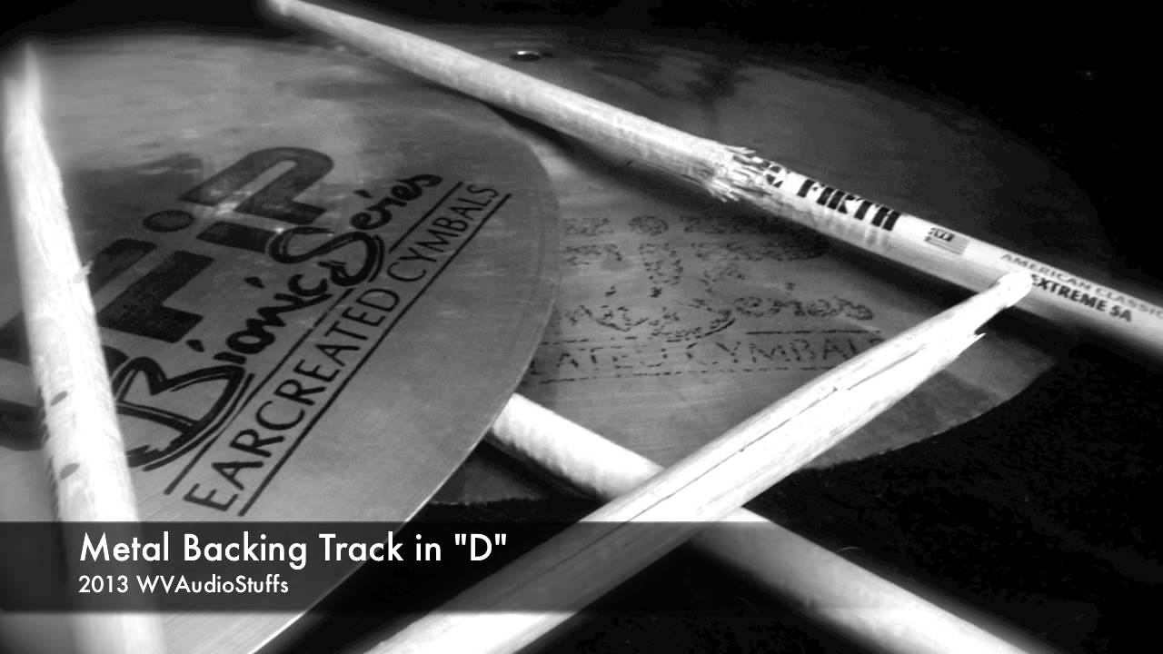 Metal Backing Track in D - YouTube