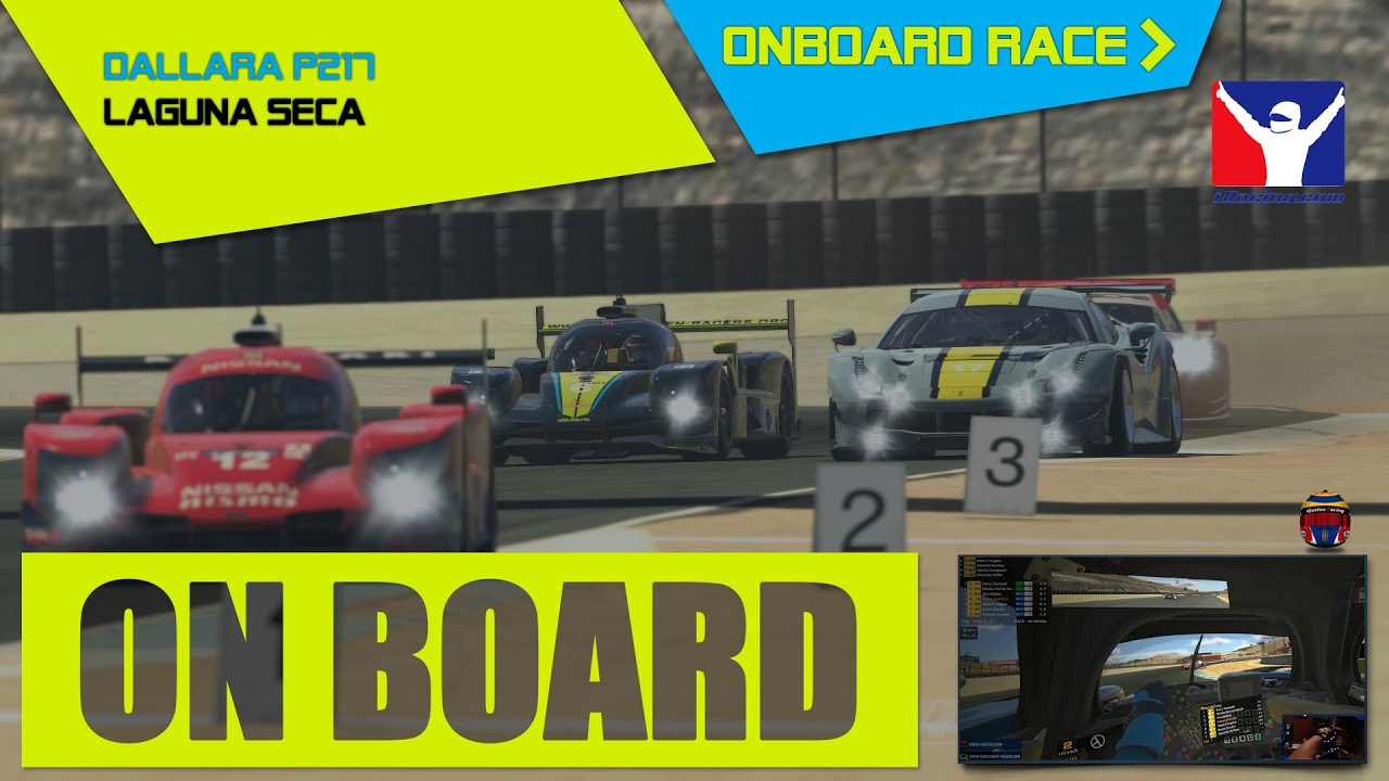 iRacing - IMSA - LMP217 - Laguna Seca - Valve Index VR - YouTube