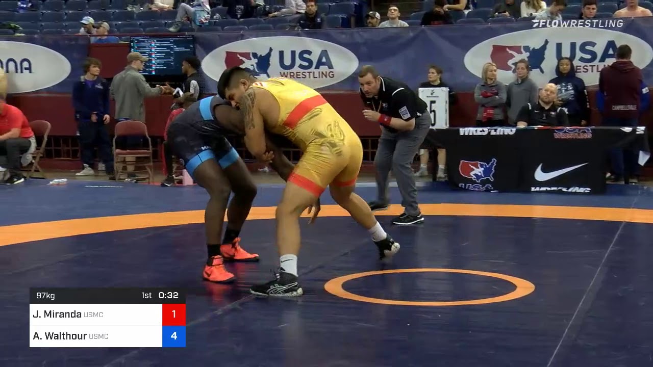 97 Kg Consolation Jaime Miranda Marines Vs Arthur Walthour Marines ...