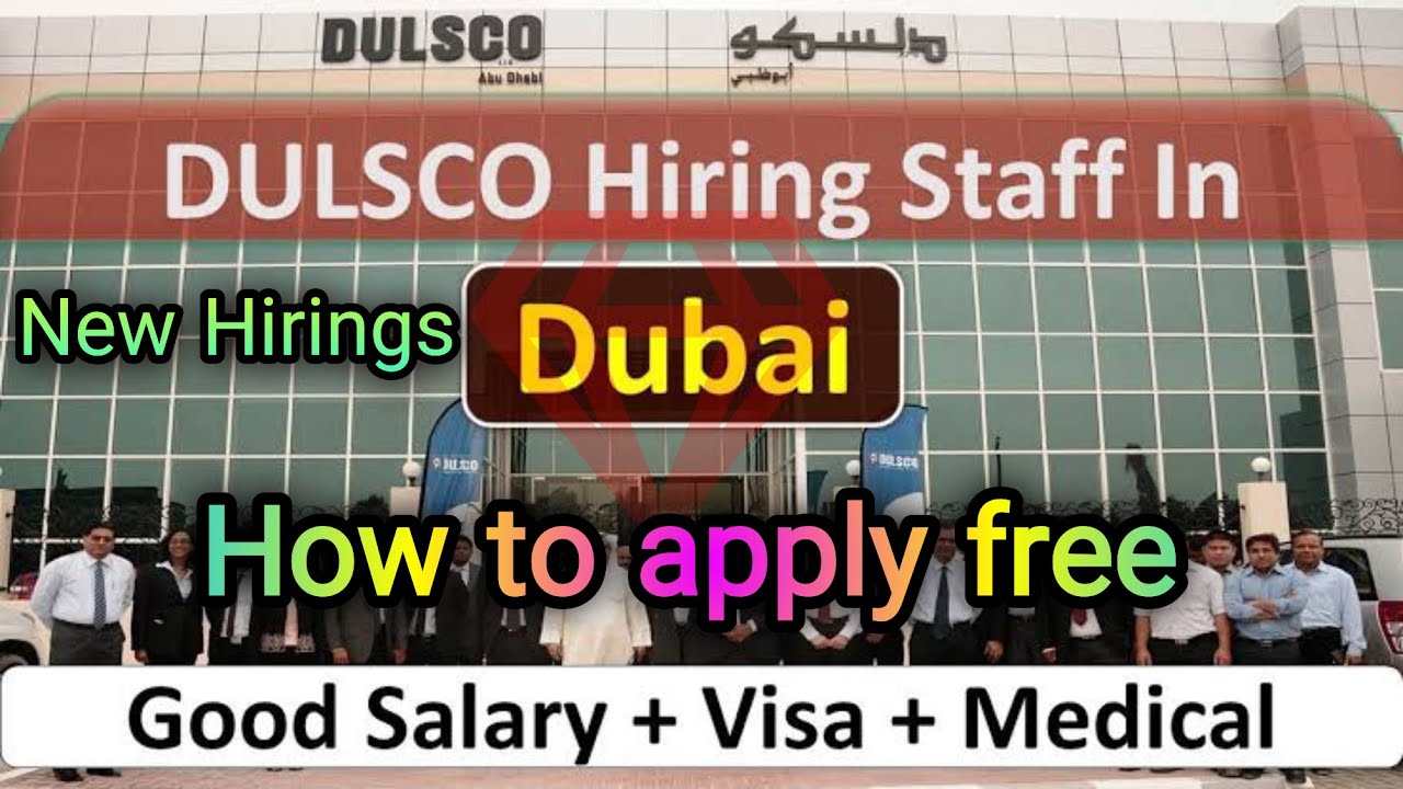 dulsco company in dubai | driver jobs in dubai | Dubai jobs - YouTube