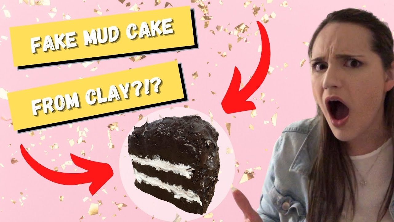 FAKE CHOCOLATE CAKE FROM CLAY! How to make a realistic DIY faux ...