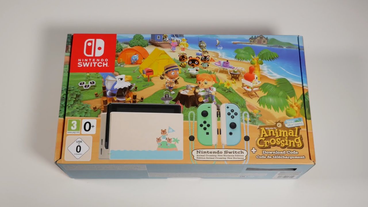 Nintendo Switch Animal Crossing Edition - Unboxing (Deutsch/German ...
