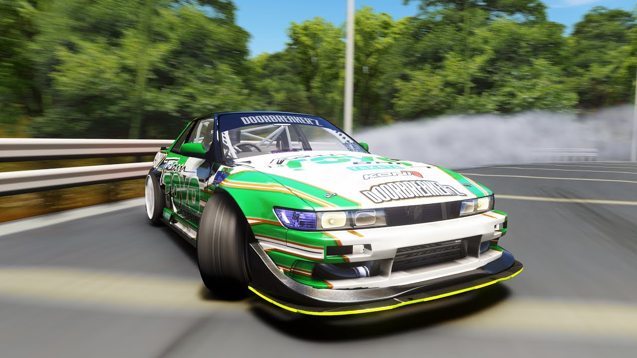 Drifting S13 on My Sub's New Track in Assetto Corsa - YouTube