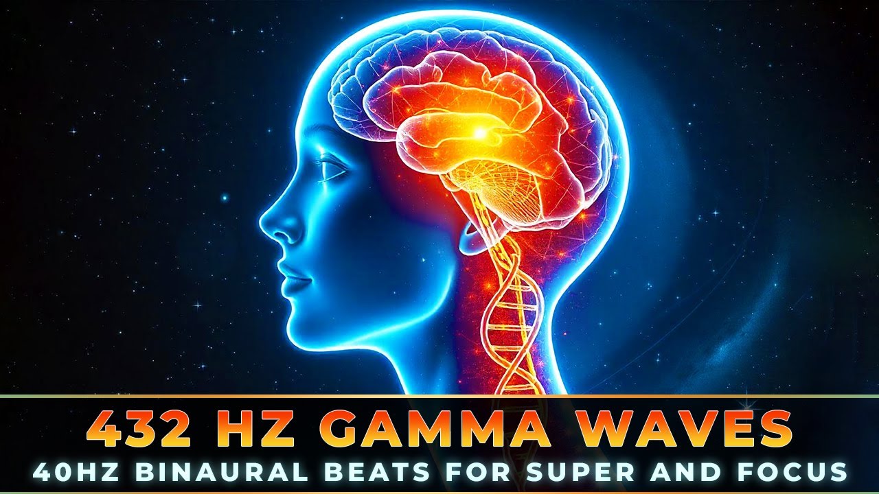 432 Hz – Gamma Waves Limitless Focus: 40Hz Binaural Beats for Super ...