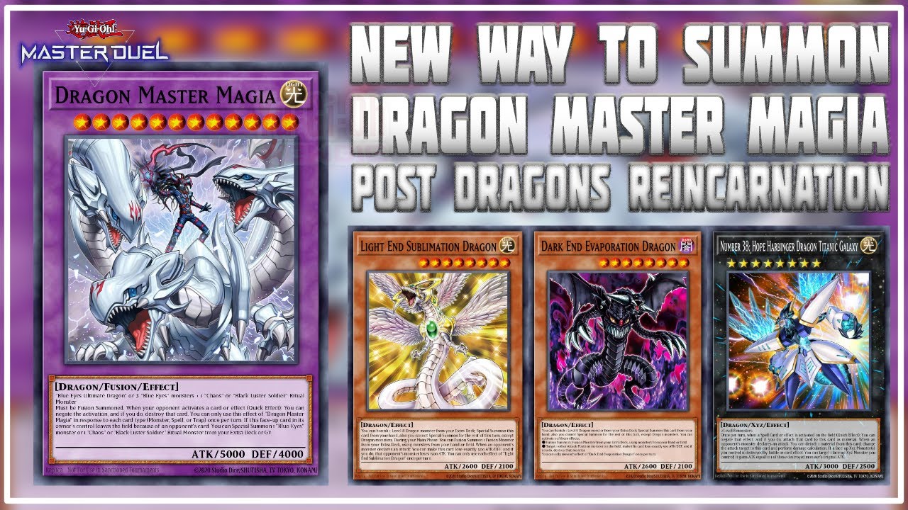 DRAGON MASTER MAGIA NEW Way Summon | Post DRAGONS REINCARNATION | Yu-Gi ...