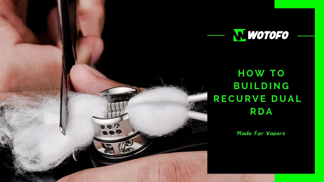 Vape Wicking Guidance For Wotofo Recurve Dual RDA - YouTube
