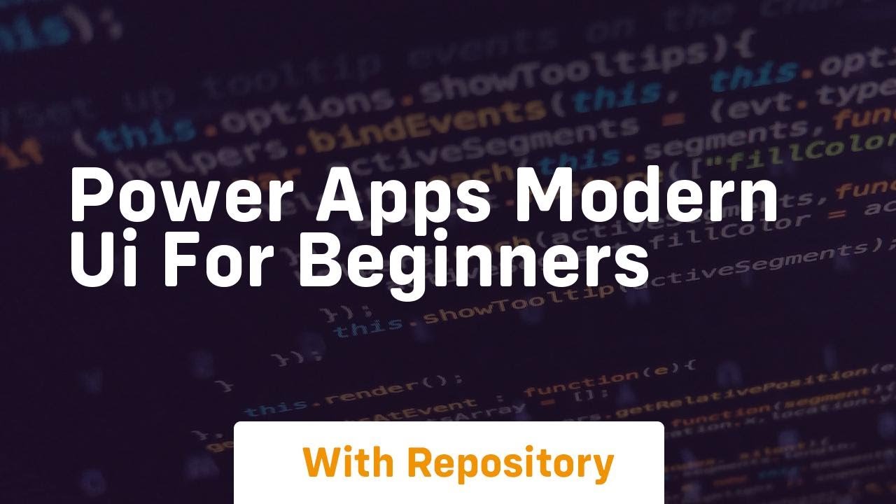 power apps modern ui for beginners - YouTube