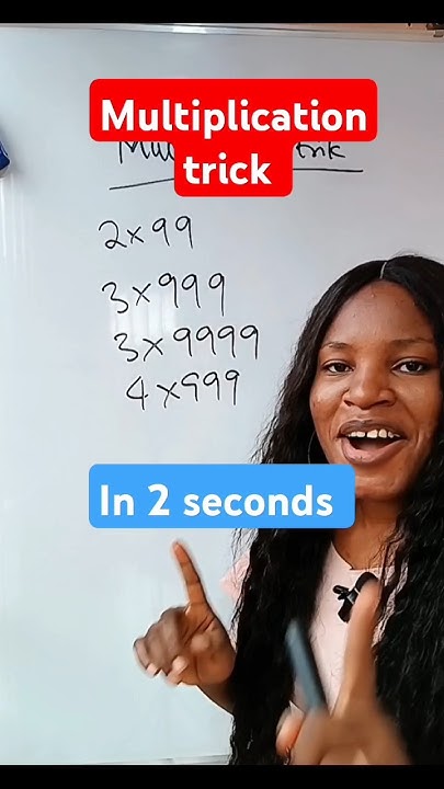 Multiplication trick. Multiply faster than a calculator #mathtricks #mathshorts - YouTube