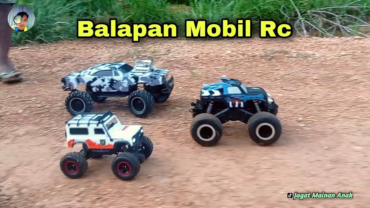 Adu Balap Mobil Rc, Sand Monster, Jeep, Amfibi - YouTube