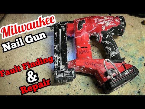 How to repair and repressurize your Milwaukee nail gun. M18FNCS18GS crown stapler that won't fire.