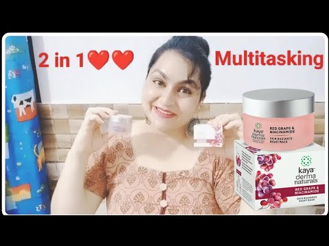 Kaya #Derma Naturals#Red Grape#Niacinamide#Skin Radiance#Night Mask#Review#Skin Care Series