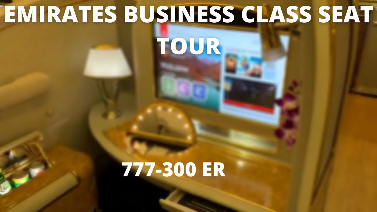 BUSINESS CLASS SEAT TOUR | Emirates Boeing 777-300ER | EK522- Dubai Int ...