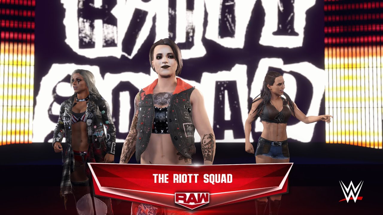 HOW TO CREATE THE RIOTT SQUAD IN WWE2K22 - YouTube