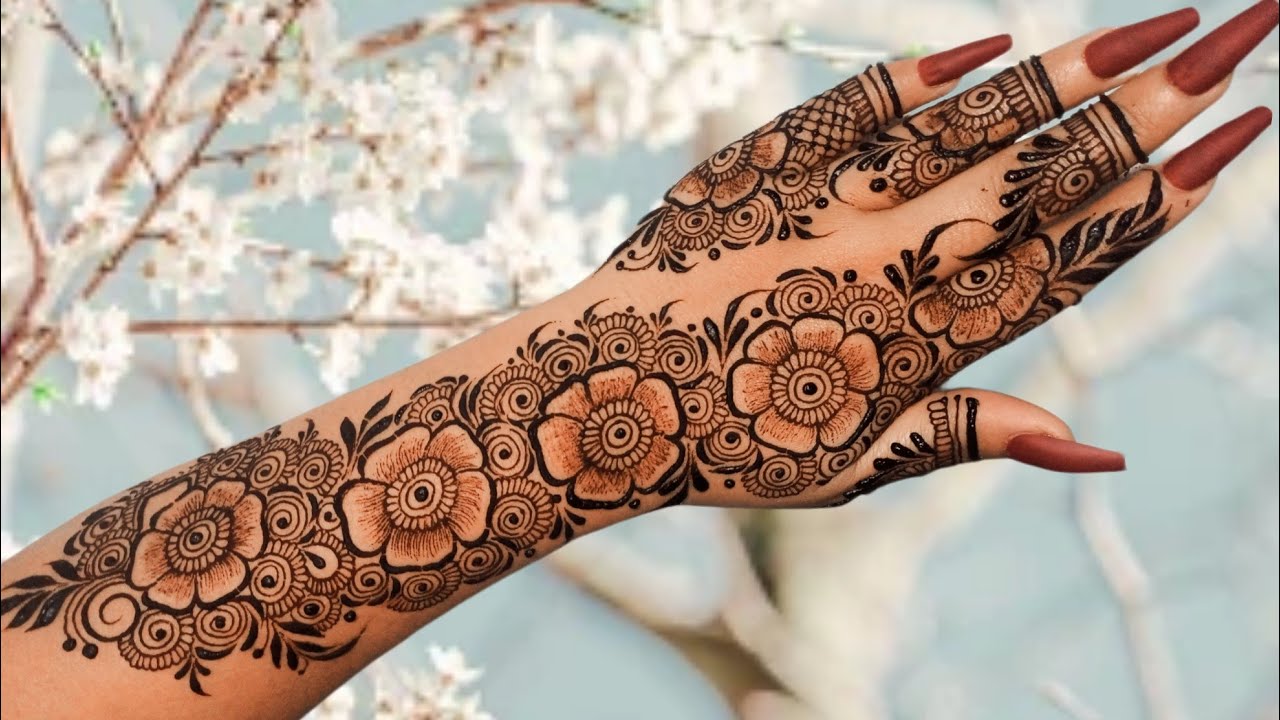 Simple Bail Mehndi Design 2023| Bail Mehndi Design •EASY Bridal Bail ...