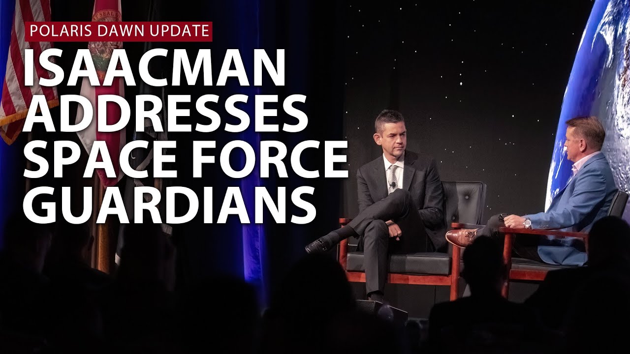 Jared Isaacman speaks with Space Force Guardians following NASA ...