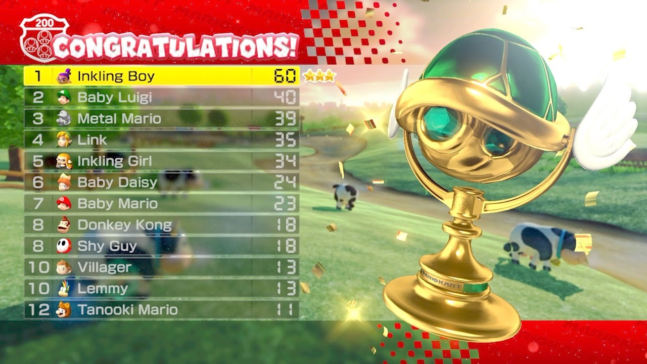 Mario Kart 8 Deluxe - 200cc Shell Cup (3 Star Rank) - YouTube