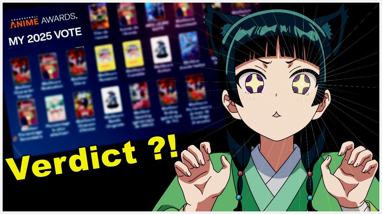 JE VOTE LES ANIMES AWARDS CRUNCHYROLL 2025 ! - YouTube