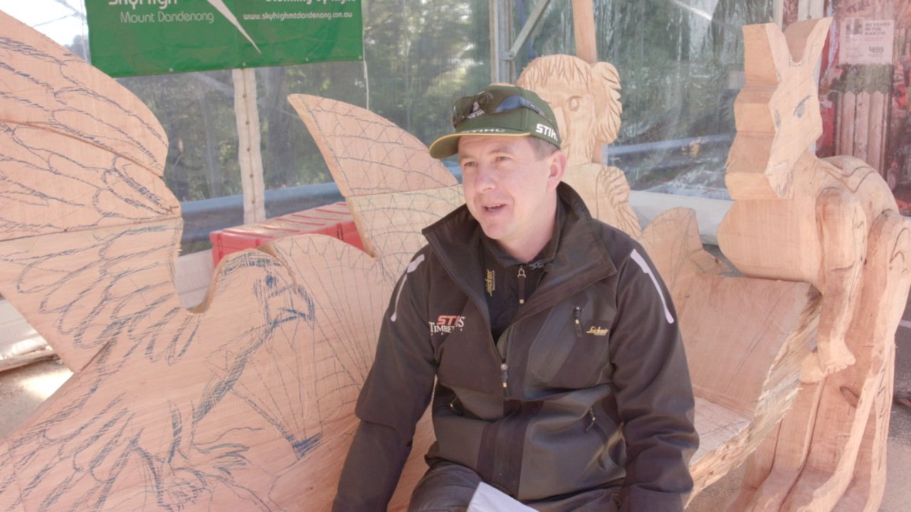 Martin Komarek - Australian Chainsaw Carving Championship - YouTube